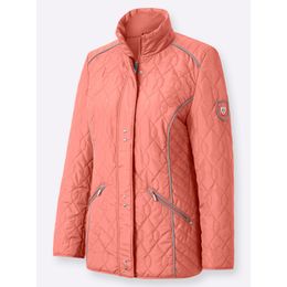 WITT Damen Steppjacke mit Kontrast-Details, grapefruit, Gr&ouml;&szlig;e 36