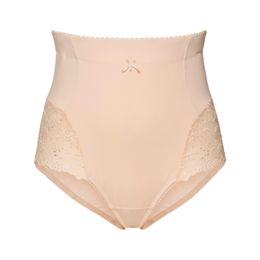w&auml;schepur w&auml;schepur Damen Miederhose in extra hohem Schnitt, schwarz + puder, Gr&ouml;&szlig;e 52