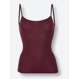 Nina von C. Damen Tr&auml;gertop aus Feinripp, bordeaux, Gr&ouml;&szlig;e 48