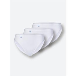 Sloggi Damen Jazzpants mit flachen N&auml;hten, wei&szlig;, Gr&ouml;&szlig;e 36