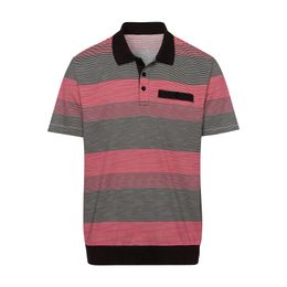WITT Herren Poloshirt, rot-geringelt, Gr&ouml;&szlig;e 48/50