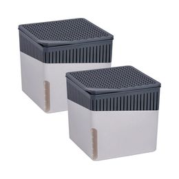 Wenko Luftentfeuchter Cube, für 40 m³ Räume, 2 x 500 g, grau