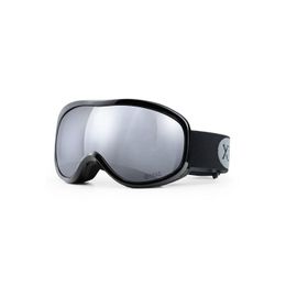 YEAZ Skibrille STEEZE ski- und snowboard-brille silber/schwarz