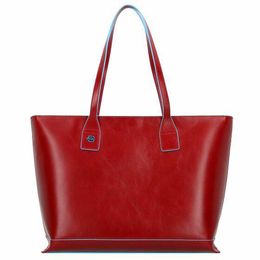 Piquadro Blue Square Shopper Tasche Leder 35 cm rot