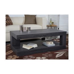 Couchtisch MCW-A32, Wohnzimmertisch, 3D-Struktur, 40x110x60cm ~ schwarze Eicheoptik