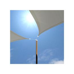 AMANKA UV Sonnensegel 5x5x5 m HDPE Dreieck Sonnenschutz Überdachung Balkon Garten Grau