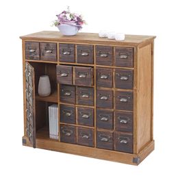 Apothekerkommode MCW-F33, Schubladenschrank, Tanne Holz massiv Vintage 90x100x35cm