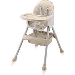 BABY VIVO Design 2in1 Kinderhochstuhl - Oscar in Beige