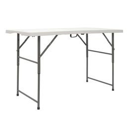 AMANKA Garten Klapptisch - 120 x 60 cm Höhenverstellbar - Camping Gartentisch Klappbar