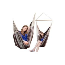 AMANKA XXL Hängesessel 185x130cm Hängestuhl 2 Personen Hängesitz bis 150kg Baumwolle Hängematte 360° Swifel