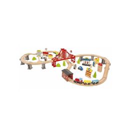 Coemo Holzeisenbahn Set 70 Teile