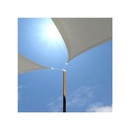 AMANKA UV Sonnensegel 2x2 HDPE Quadratisch Sonnenschutz Überdachung Garten Balkon Grau