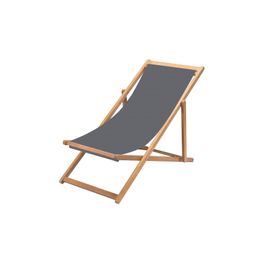 Wohnwohl® Holz-Liegestuhl • Klappbar Klappliegestuhl • Sonnenliege • Strandstuhl • Liegesessel