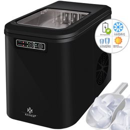 Kesser® Eiswürfelbereiter Eiswürfelmaschine Edelstahl Ice Maker 12 kg 24 h Zubereitung in 7 min 2,2 Liter Wassertank 2 Eiswürfel-Größen LED-Display Selbstreinigungsfunktion