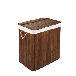 Pana®ECO Bambus Wäschekorb mit Deckel • Wäschebox Holz mit herausnehmbaren Wäschesack • Faltbarer Wäschesammler waschbar • Badezimmer Wäschetruhe • 100% Bambus • versch. Farben und Größen