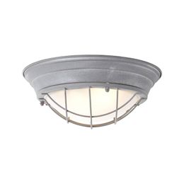 Brilliant Lampe Typhoon Wand- und Deckenleuchte 34cm grau Beton/weiß 2x A60, E27, 30W, geeignet für Normallampen (nicht enthalten) Für LED-Leuchtmittel geeignet