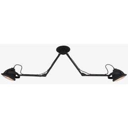 Brilliant Lampe Carmen Deckenspot 2flg schwarz korund