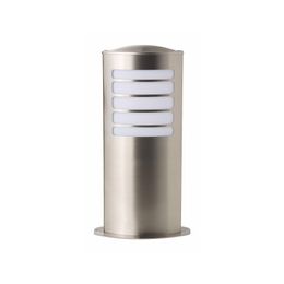 Brilliant Lampe Todd Außensockelleuchte 40cm edelstahl 1x A60, E27, 20W, geeignet für Normallampen (nicht enthalten) IP-Schutzart: 44 - spritzwassergeschützt