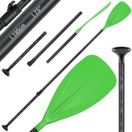 Kesser® Paddle - 3-teilig für Kayak SUP Stand-Up Paddling Board Stechpaddel, Verstellbar Teleskop 165cm-215cm Aluminum für Stand Up Paddel Kajakfahren Surfboard Boot Anti-Rutsch Stecksystem