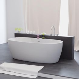 TroniTechnik® Freistehende Badewanne ANAFI Maße ca. 170 x 80 x 58cm Wanne - Füllmenge 195 Liter, aus Acryl mit Siphon