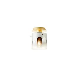 Brilliant Osaki Deckenleuchte 1flg gold/rauchglas 1x A60, E27, 52W, geeignet für Normallampen (nicht enthalten)
