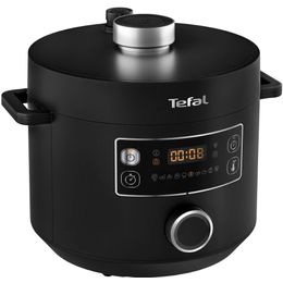 Tefal Multikocher CY7548 Turbo Cuisine, 1090 W, 5 l Schüssel, elektrischer Schnellkochtopf, 10 automatische Programme, vielseitig, schwarz