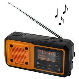Soundmaster DAB112OR Kurbelradio schwarz, orange