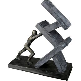 Casablanca by Gilde Dekofigur Skulptur "Holding" (1 St), grau