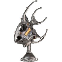 Casablanca by Gilde Dekofigur Skulptur Steampunk Fisch, silber (1 St), silberfarben, silberfarben