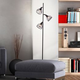 BRILLIANT LEUCHTEN Brilliant Avia Stehleuchte Naturfarben, Schwarz, 3-flammig