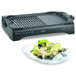 AEG - Tischgrill TG340 Easygrill Elektrogrill mit spülmachinefeste Grillfläche - Schwarz