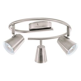 Eglo Leuchten Eglo TRAVALE Deckenleuchte LED Nickel-Matt, 3-flammig