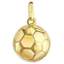 Firetti Kettenanhänger Schmuck Geschenk Gold 375 Halsschmuck Anhänger Halskette Fußball, gelb|goldfarben