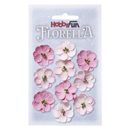 Hobbyfun Dekofigur FLORELLA-Blüten aus Maulbeer-Papier