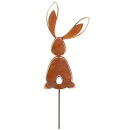 buttinette Rost-Hase aus Metall, 25 cm