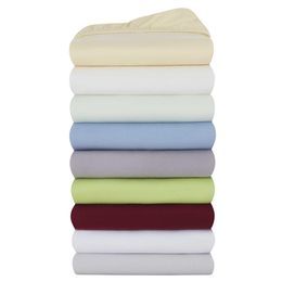 MFO Matratzen MFO Jersey Elastic-Spannbetttuch vanille 100x200