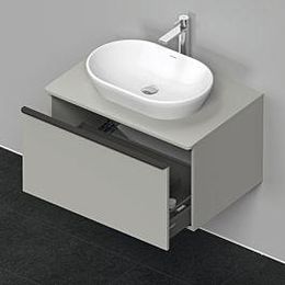 Duravit D-Neo Waschtisch-Unterschrank DE494700707 80 x 55 cm, Betongrau Matt, wandhängend, 1 Auszug, 1 Konsolenplatte