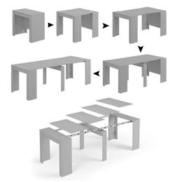Konsolentisch Compton, Ausziehbarer Esstisch, Tisch mit Mehrzweckverlängerungen, die auf bis zu 10 Sitzplätze erweitert werden können, cm