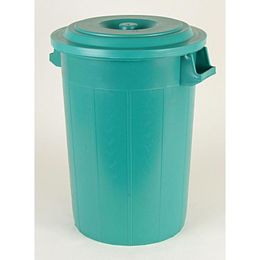 Spetebo - Universaltonne mit Deckel grün - 70 Liter - Mülltonne Abfalleimer Regentonne Tonne