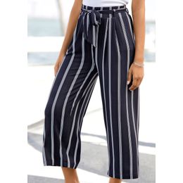 Lascana Damen Culotte, Blau, Gr. 34, Culotte, Material: Viskose