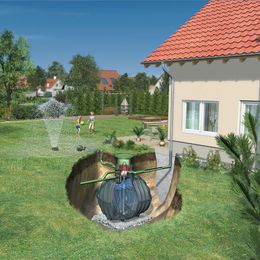 Graf Carat Garten-Jet Regenwassernutzungsanlage, 2700 L, begehbar