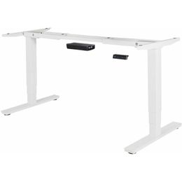 FineBuy - wohnling elektrischer Schreibtisch , höhenverstellbares Tischgestell mit Dual-Motor + Memory Funktion, höhenverstellbar von 63 - 128 cm