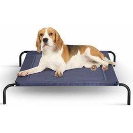 Costway Hundebett Metall Sommer, Hundeliege Garten, Haustier Liegeplatz draussen, Hundesofa Schlafplatz Outdoor, Haustierbett Hund belastbar bis 45kg,