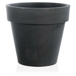 Outdoor Runde Vase Standard One Essential aus Kunstoff für Pflanzen und Blumen -60 cm / Anthrazit