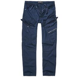 Brandit Adven Slim Fit Cargo Hose navy, Gr&ouml;&szlig;e M