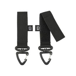 Brandit Belt and Molle Loop Carabiner 2er Pack schwarz