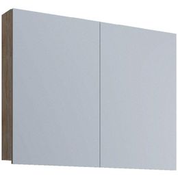 PKline - VCB1 Bad Wandschrank m Spiegel Spiegelschrank 80 cm Sonoma Eiche Dekor 56-914462