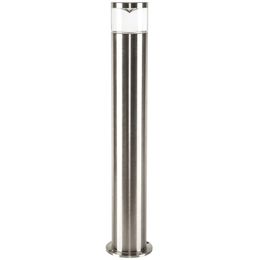 LED Außen-Stehlampe HAVIT LIGHTING "HIGHLITE" Lampen Gr. 1 flammig, Ø 6,3 cm Höhe: 45 cm, grau (aluminiumfarben) Außenstandleuchten