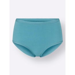 WITT Damen Taillenslip mit Baumwollzwickel, Baumwolle, 3x wei&szlig; + 3x schwarz, Gr&ouml;&szlig;e 36/38