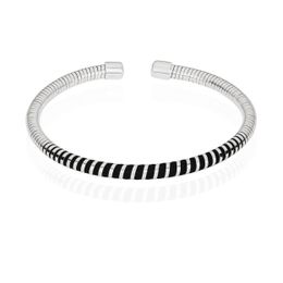 NKlaus Silberarmband Variables 925 Silber Kautschuk Armband designer Ar